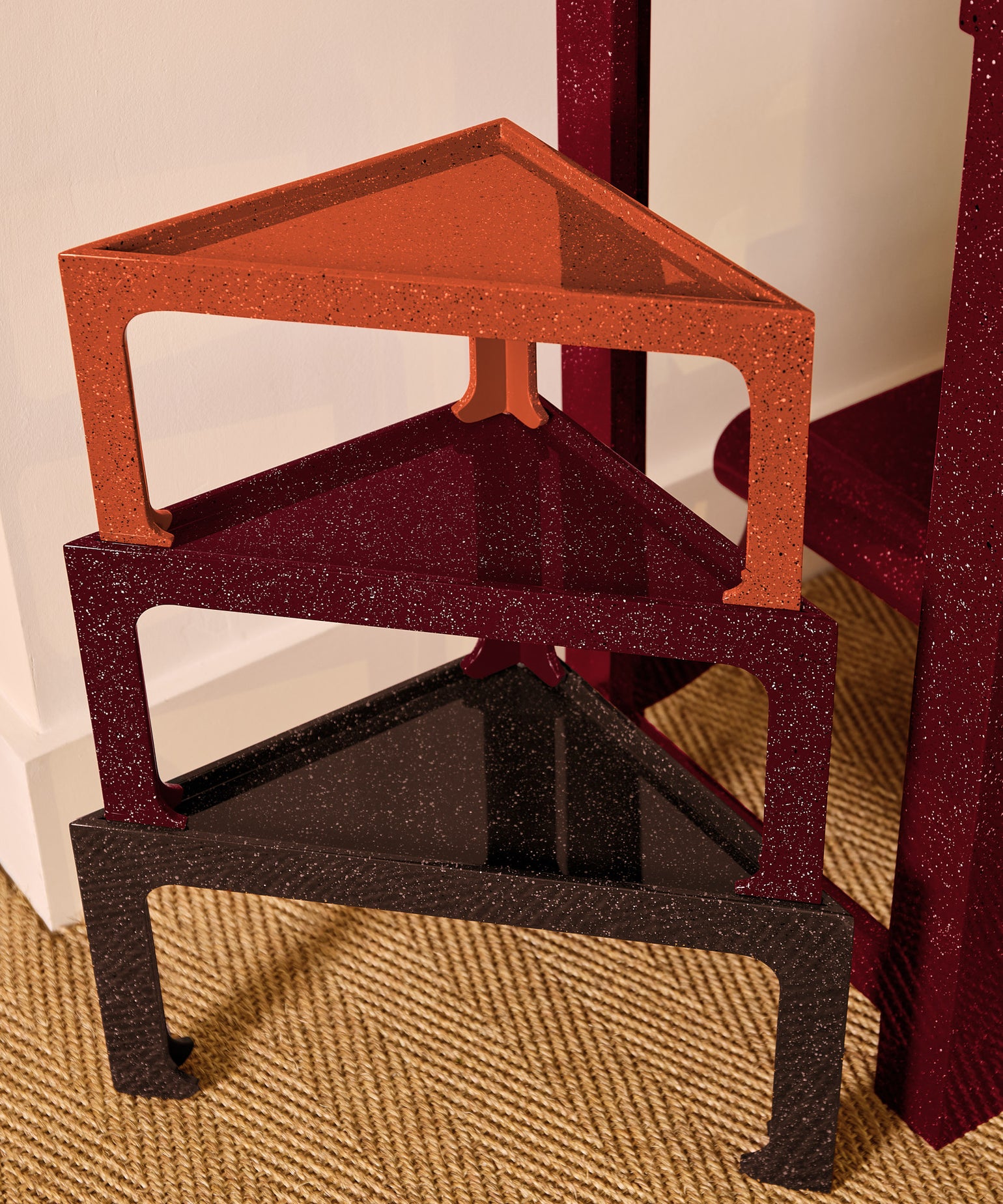 TRIANGULAR STACKING TABLES – The Lacquer Company